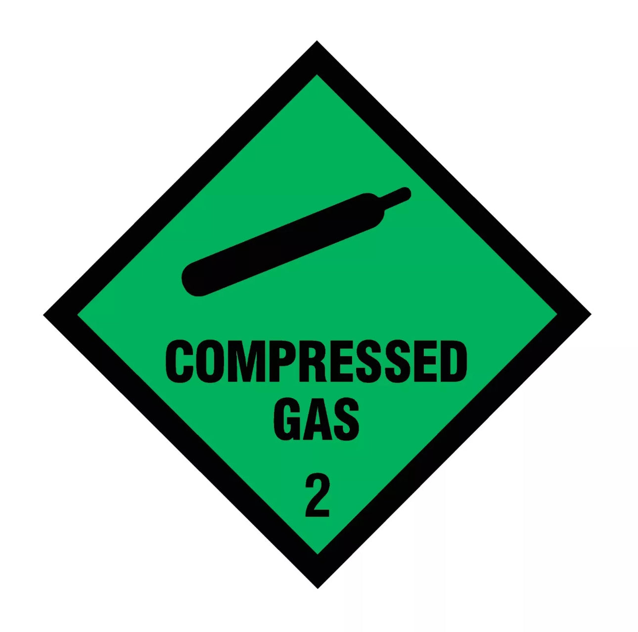Compressed Gas Sticker